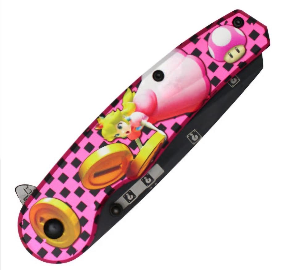 Princess Pocket Knife - Black Skull Blades